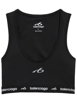 Balenciaga Techwear Bra Top In Technical Fabric
