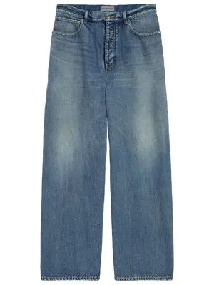 Balenciaga Baggy Jeans In Organic Japanese Denim - Blue