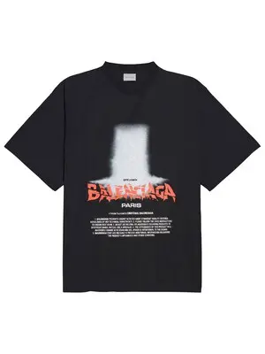 Balenciaga T-shirt The Door Oversize In Jersey Dry