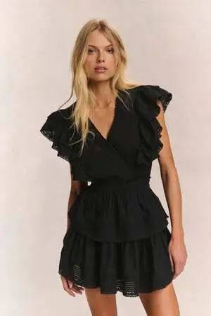 LoveShackFancy Gwen Heritage Mini Dress - Multi Tie Dye