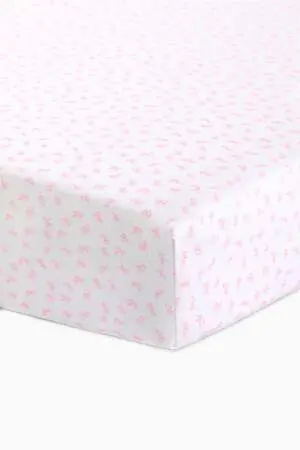 LoveShackFancy Cotton Crib Sheet - Bubble Pink
