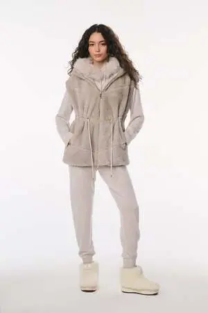 LoveShackFancy X Max&moi Bolo Wool-cashmere Joggers - Heather Gray