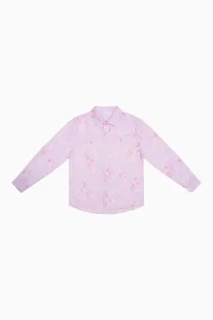 LoveShackFancy Hudley Heirloom Print Shirt - Hibiscus