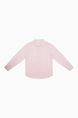 LoveShackFancy Hudley Heirloom Print Shirt - Strawberry Macaroon