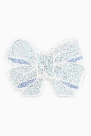 LoveShackFancy Bow Bath Rug - Bubble Blue