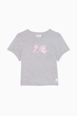 LoveShackFancy X Pink Cotton Baby Tee - Vs White