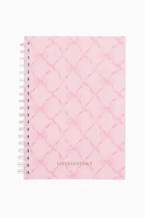LoveShackFancy Spiral Notebook - Pink Peppermint