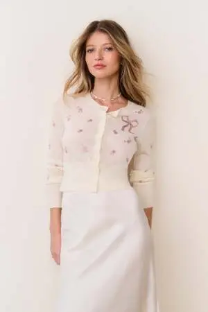LoveShackFancy Adeanne Secret Crush Wool Cardigan
