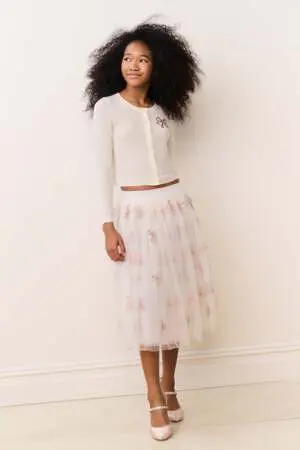 LoveShackFancy Tween Kina Secret Crush Midi Skirt