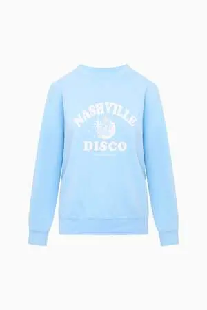 LoveShackFancy First Port Nashville Disco Pullover - Blue