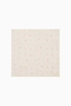 LoveShackFancy Clem Printed Cotton Head Scarf  Pink Icing