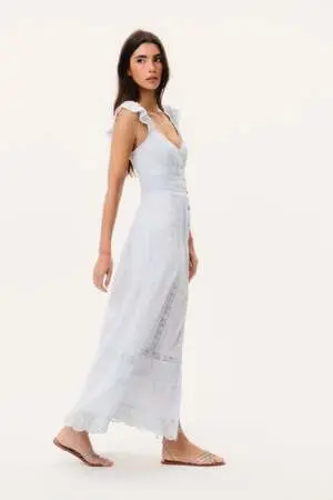 LoveShackFancy Kailette Cotton Maxi Dress - Tender Touch