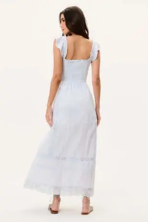 LoveShackFancy Kailette Cotton Maxi Dress - Tender Touch