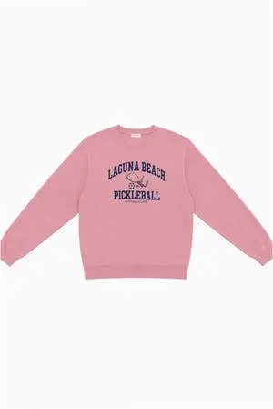 LoveShackFancy First Port Laguna Beach Pickleball Pullover - Pink