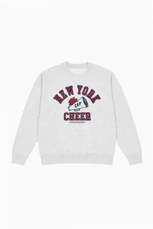 LoveShackFancy First Port Nyc Cheer Pullover - Grey
