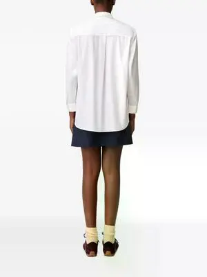 Claudie Pierlot Pleated Bib Long Sleeve Shirt