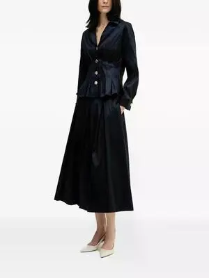 Joseph Ribkoff Pleated Button Blouse