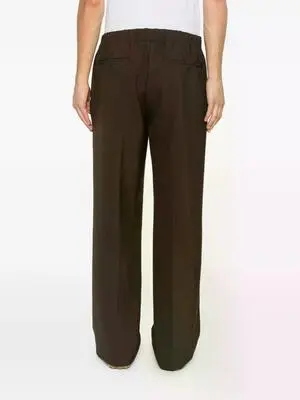 Sandro Elasticated Wide-leg Trousers