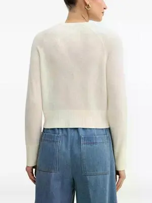 FORTE_FORTE Round Neck Cardigan - Neutrals