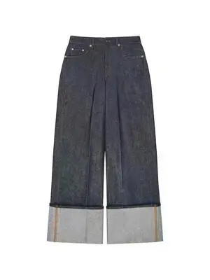 Givenchy Turn-up Cuff Wide Leg Jeans