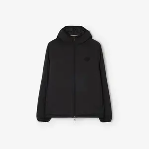 Burberry Packable Nylon Dunwich Hooded Jacket - Black