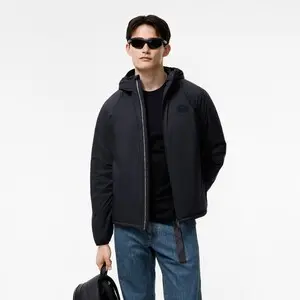 Burberry Packable Quilted Hooded Jacket - Navy