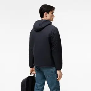 Burberry Packable Quilted Hooded Jacket - Navy