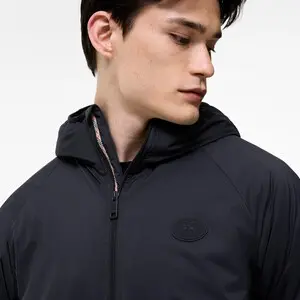 Burberry Packable Quilted Hooded Jacket - Navy
