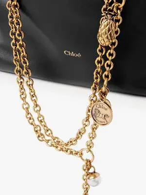 Chloé Icons Leather Crossbody Bag With Front Logo