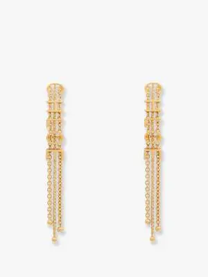 Chloé Mini Belt Brass Earrings - Multicolor