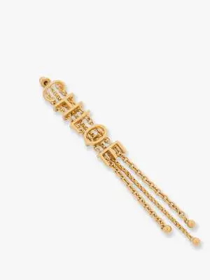 Chloé Mini Belt Brass Earrings - Multicolor