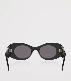 Loewe Anagram Bevelled Oval Sunglasses