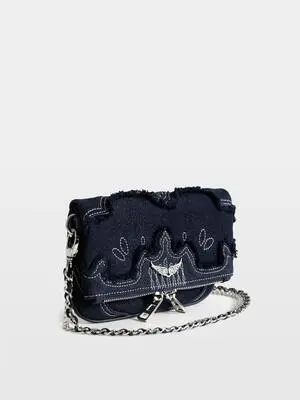 Zadig&Voltaire Rock Mini Clutch Denim
