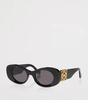 Loewe Anagram Bevelled Oval Sunglasses