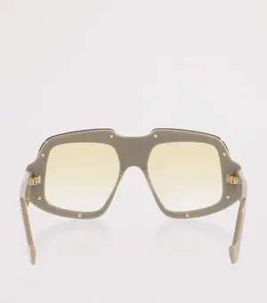 Loewe Anagram Oversized Square Sunglasses - Brown