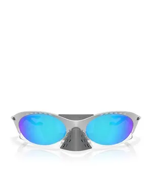 Oakley Plantaris Oval Sunglasses - Silver
