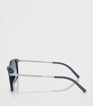 Oliver Spencer R-19 Square Frame Sunglasses - Blue