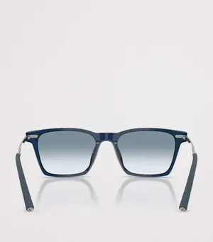 Oliver Spencer R-19 Square Frame Sunglasses - Blue