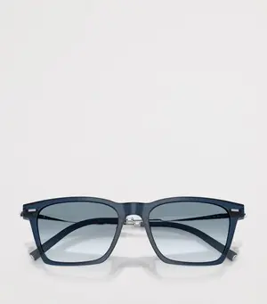 Oliver Spencer R-19 Square Frame Sunglasses - Blue