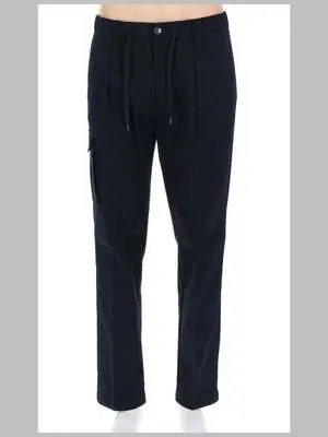 Herno Drawstring Straight-leg Cargo Pants - Blue