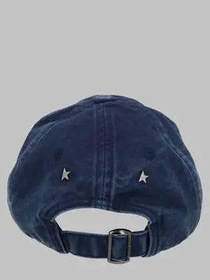 GOLDEN GOOSE Cotton Baseball Cap - Blue