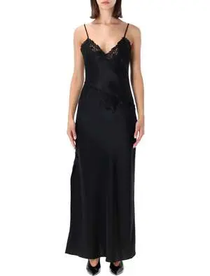 BY MALENE BIRGER Satin-blend Slip Dress - Nero