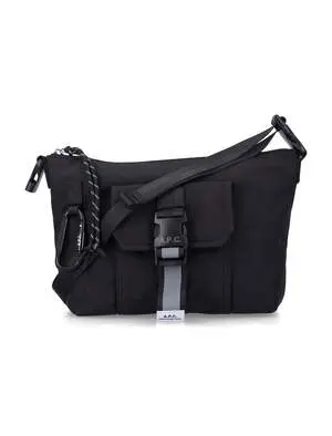 A.p.c. 100% Nylon Cross Body Bag - Nero