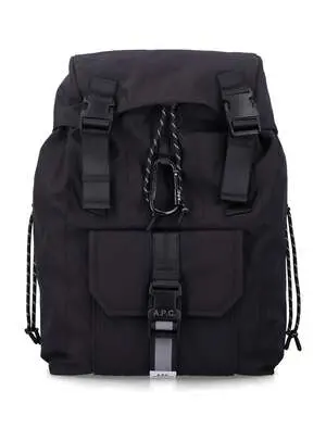 A.p.c. Nylon Utility Backpack - Nero
