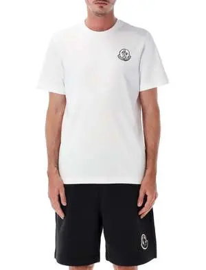 Moncler 100% Cotton Polo Shirt - Bianco