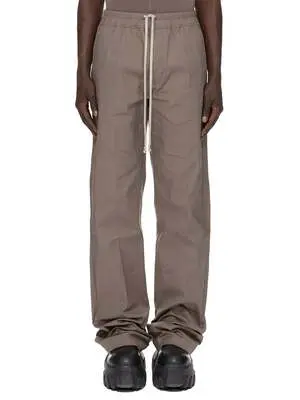 Rick Owens Drawstring-waist Pants With Slit Pockets - Grigio