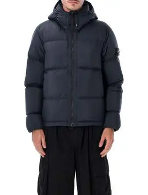 Stone Island Fw26 Quilted Nylon Jacket For - Blu