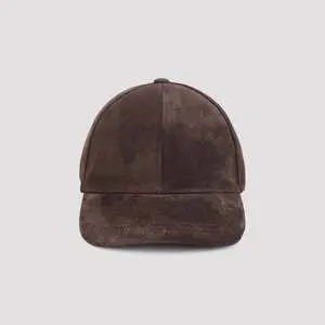 Valentino Garavani Suede Baseball Hat - Brown