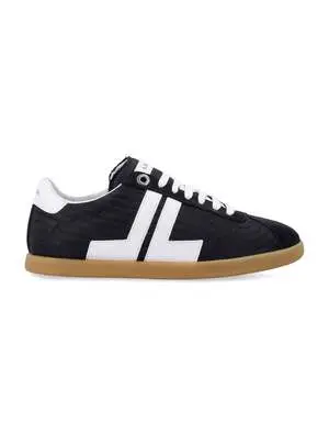 LANVIN The Glen Quilted Technical Low-top Sneakers - Nero