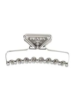Prada Plexiglass & Brass Modern Statement Accessory For - Argento